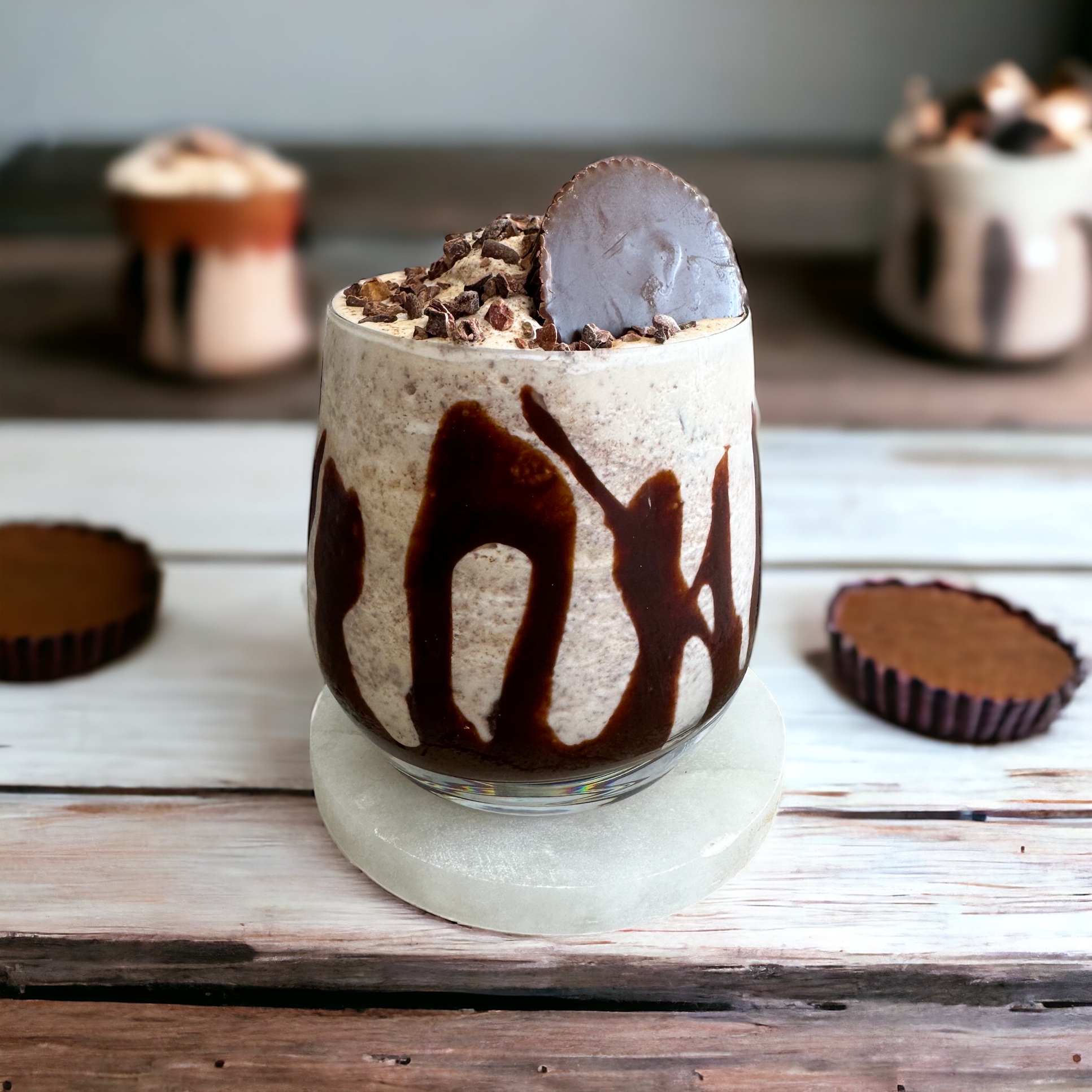 Frozen Reese's Peanut Butter Cup Cocktail - Styled By Daisies
