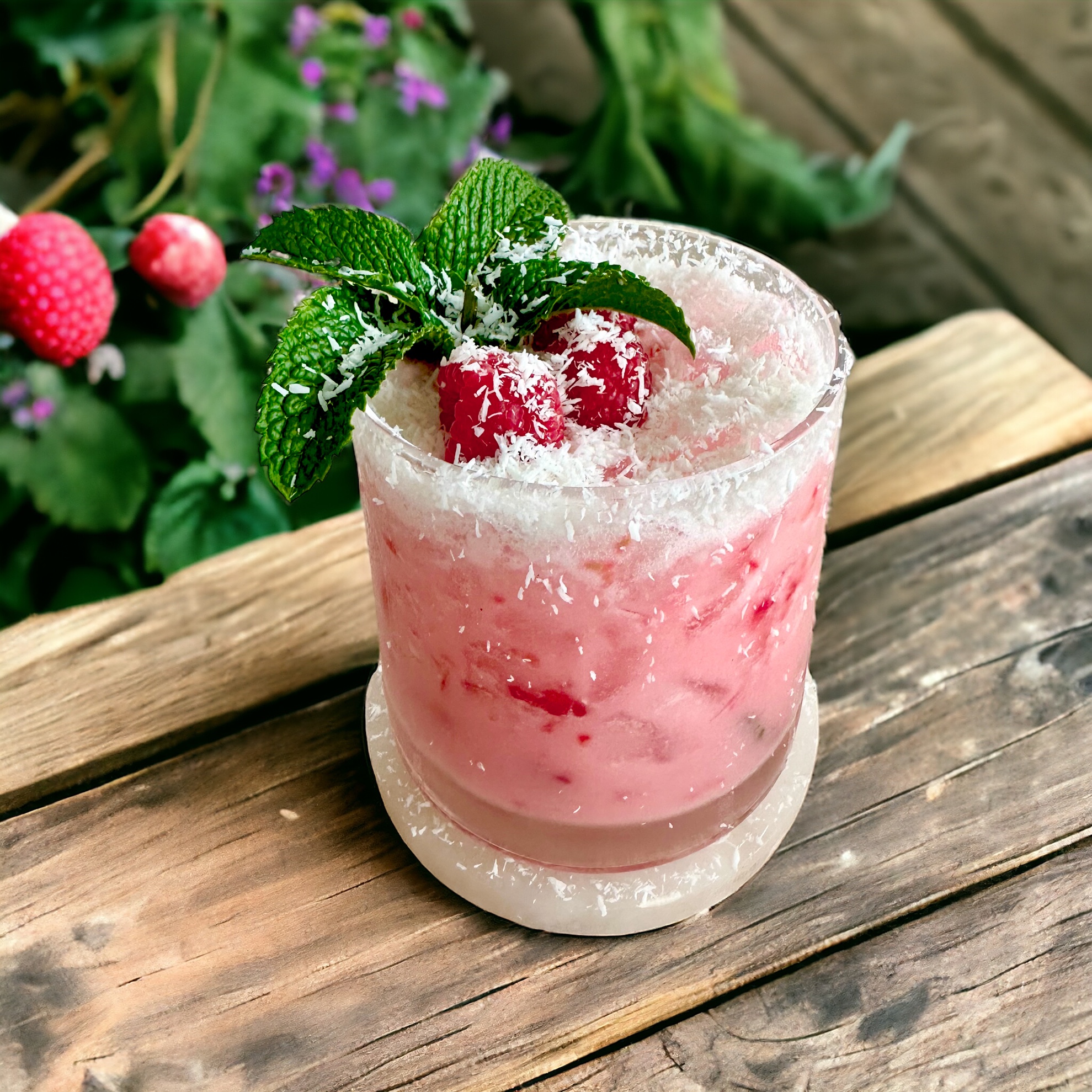 Raspberry Coconut Mojito Recipe - Styled By Daisies